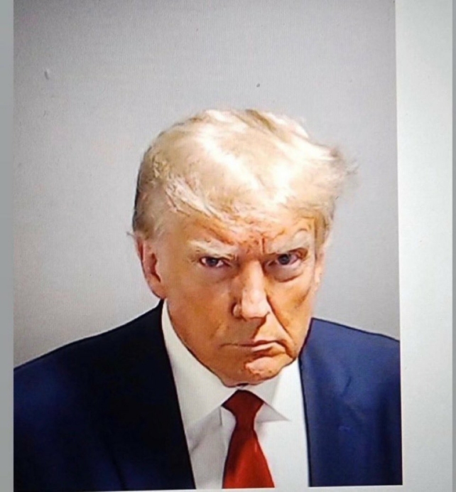 Trump's Mugshot Unveiled and It's a Knockout! Arrested for Election Mischief, but His Hair ...